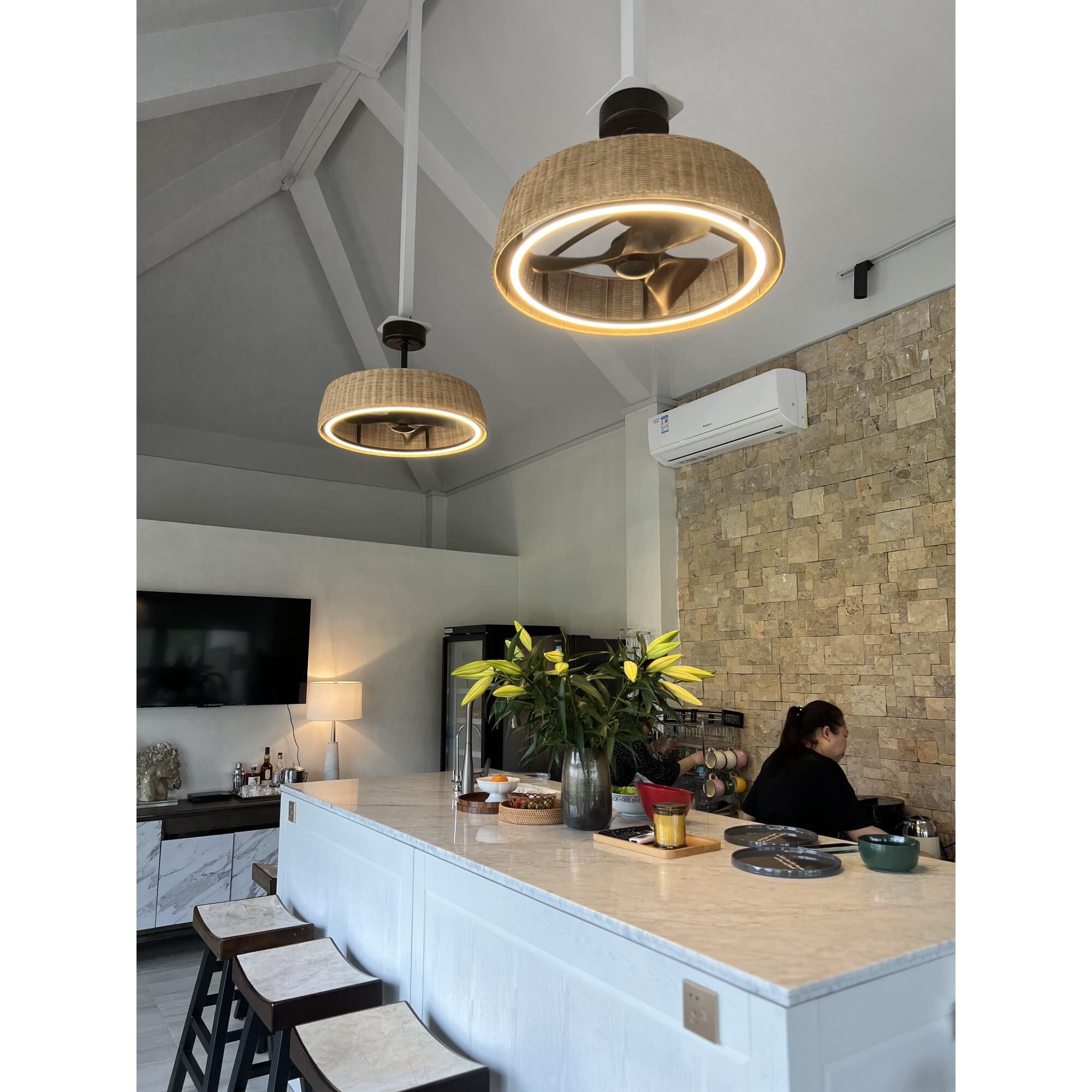 Tulum 29 Inch Chandelier Ceiling Fan | Capitol Lighting