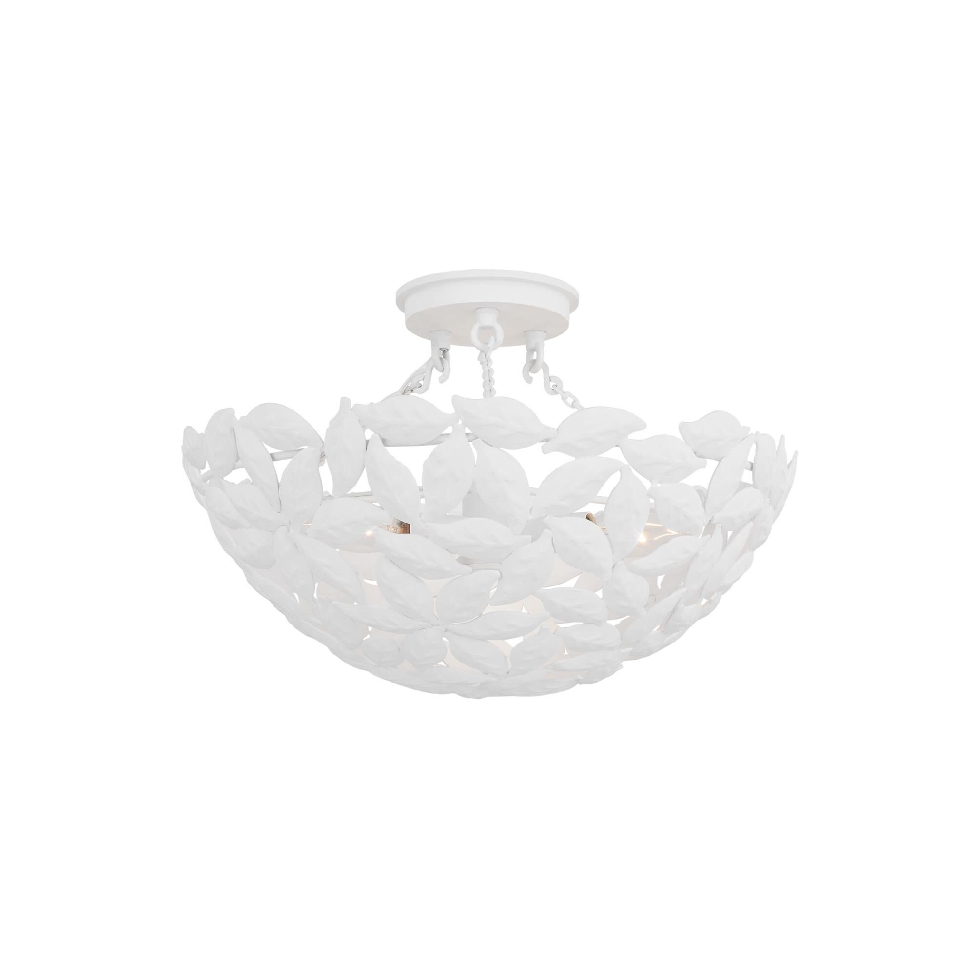 Alexa Hampton Kelan 16 Inch 3 Light Semi Flush Mount | Capitol Lighting