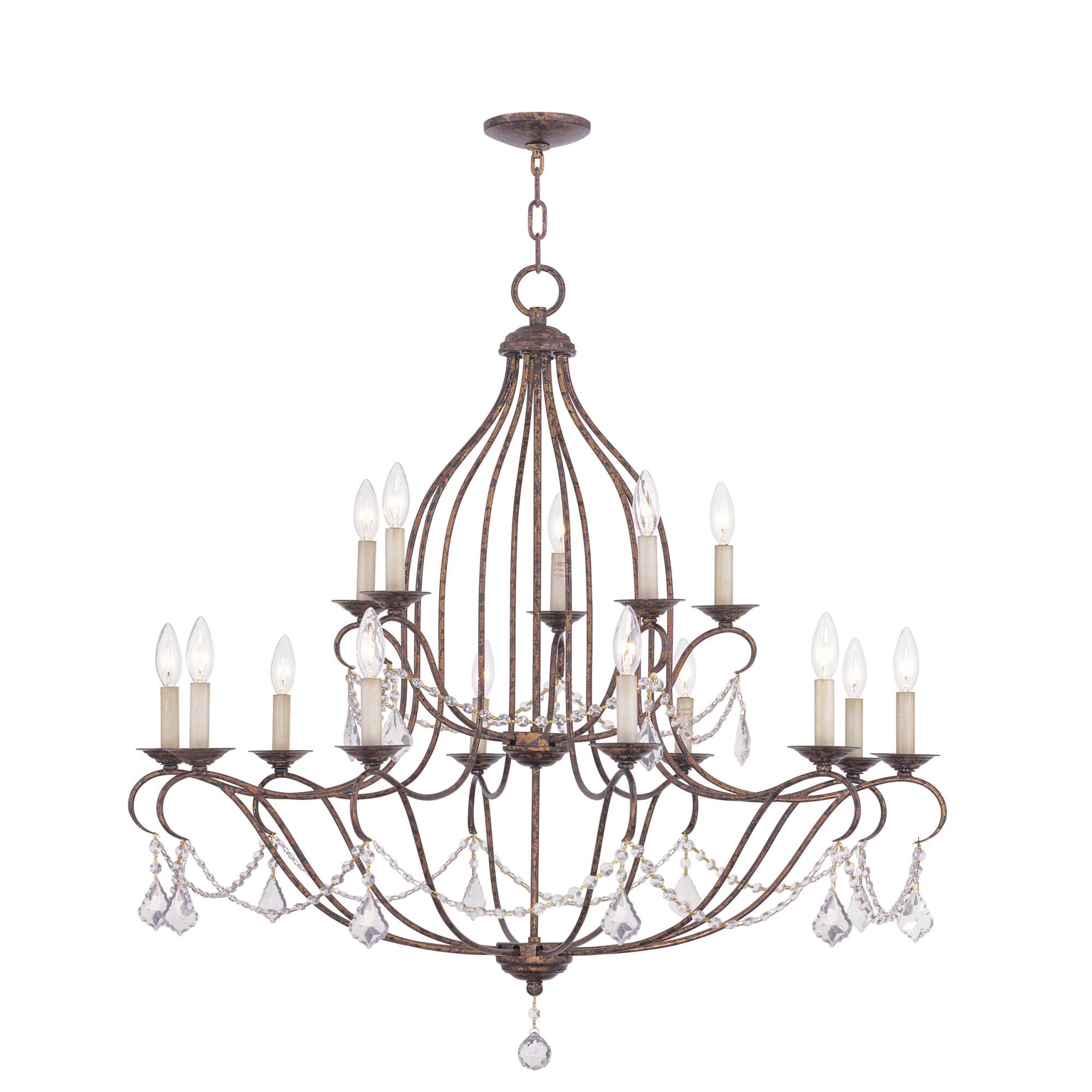 Chesterfield 38 Inch 15 Light Chandelier | Capitol Lighting