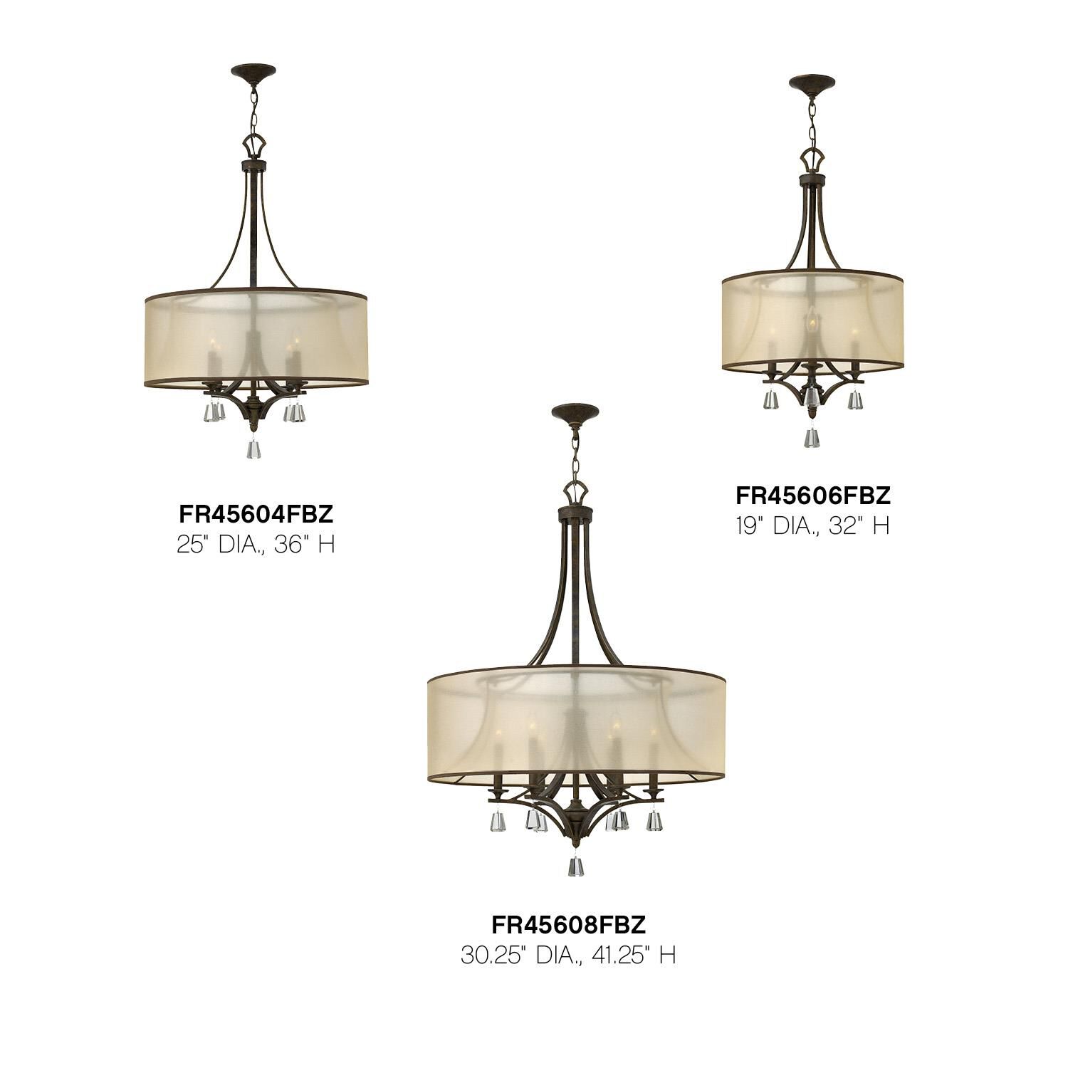 Mime 25 Inch 4 Light Chandelier | Capitol Lighting