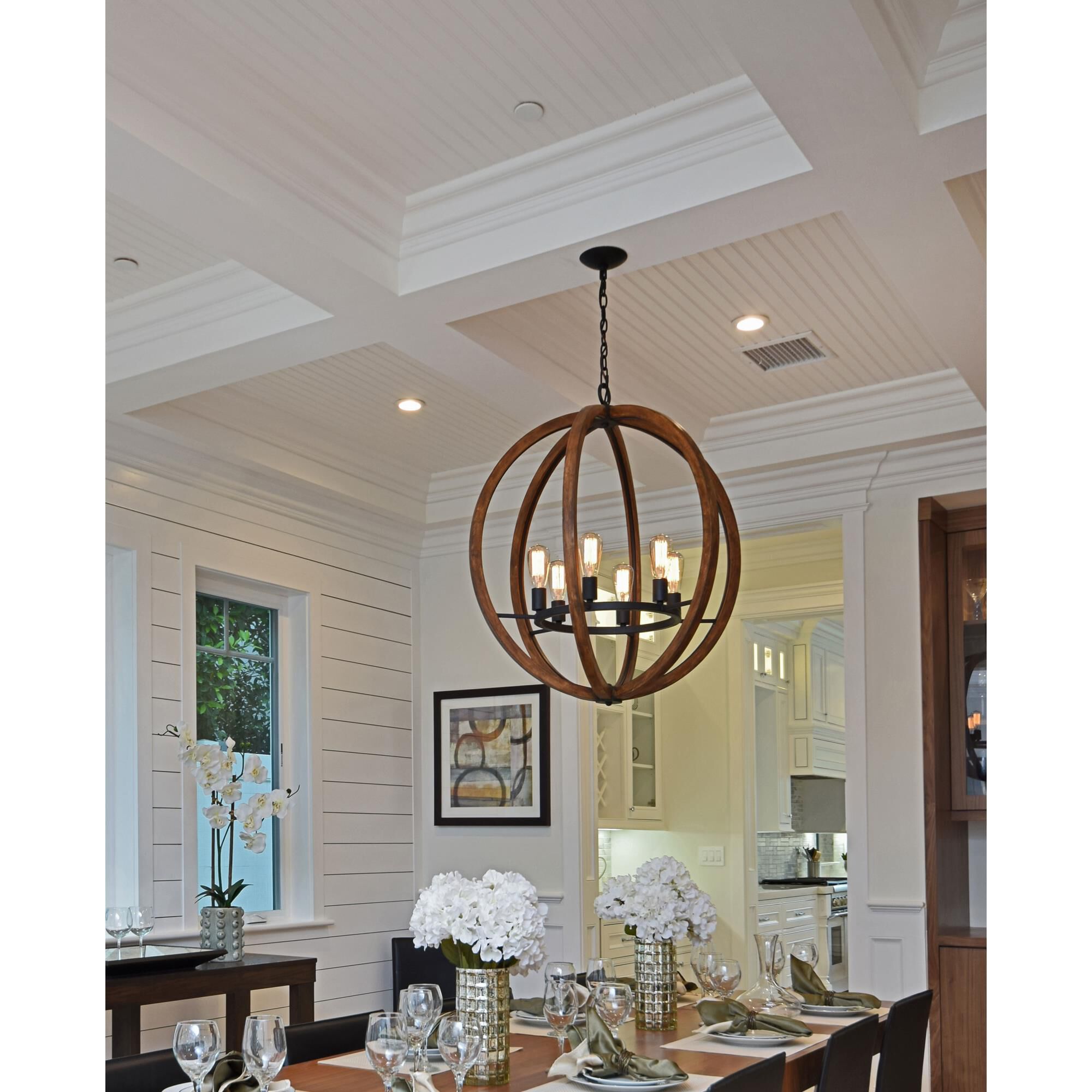 Bodega Bay 30 Inch 6 Light Chandelier | Capitol Lighting