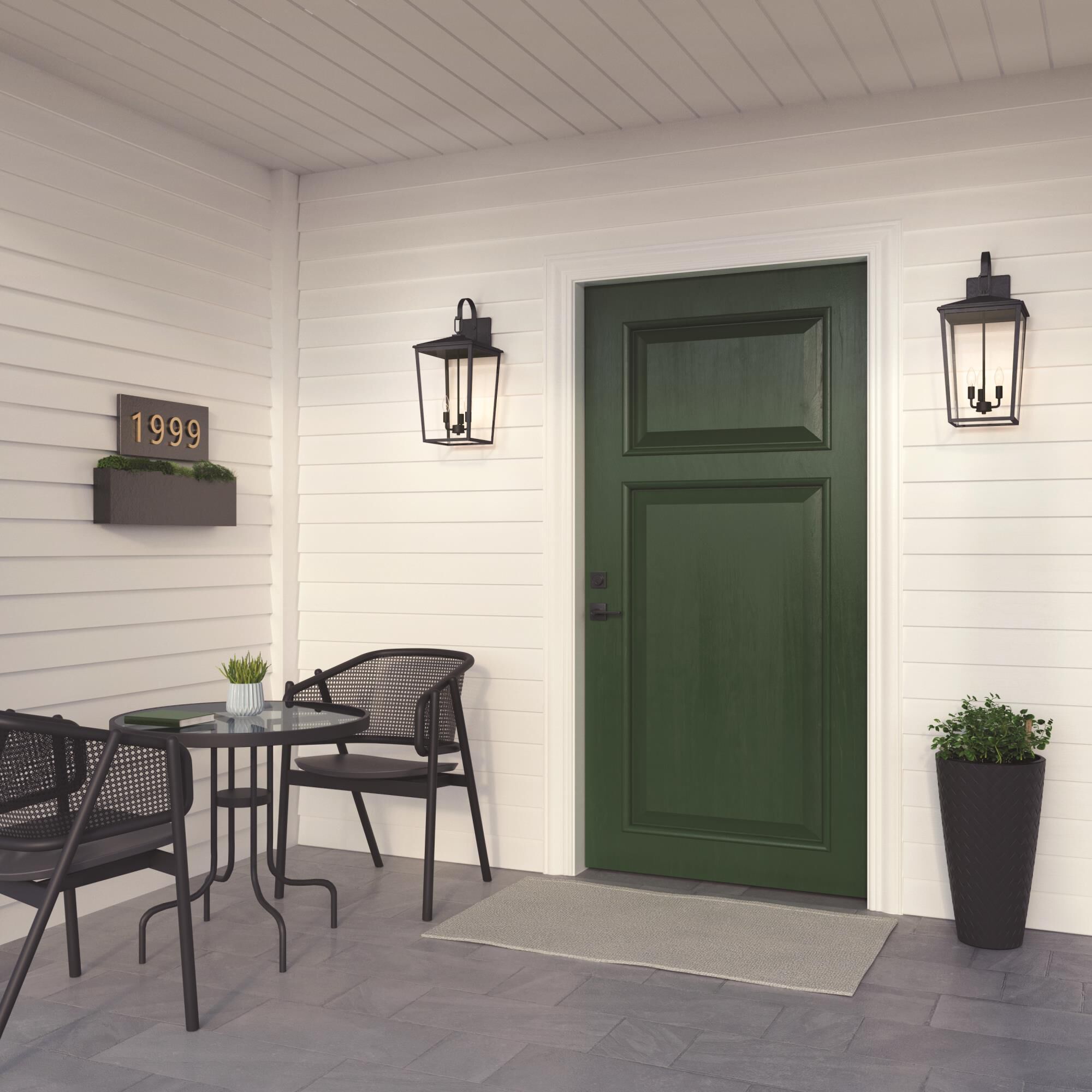 Fetterton 23 Inch Tall 3 Light Outdoor Hanging Lantern | Capitol Lighting