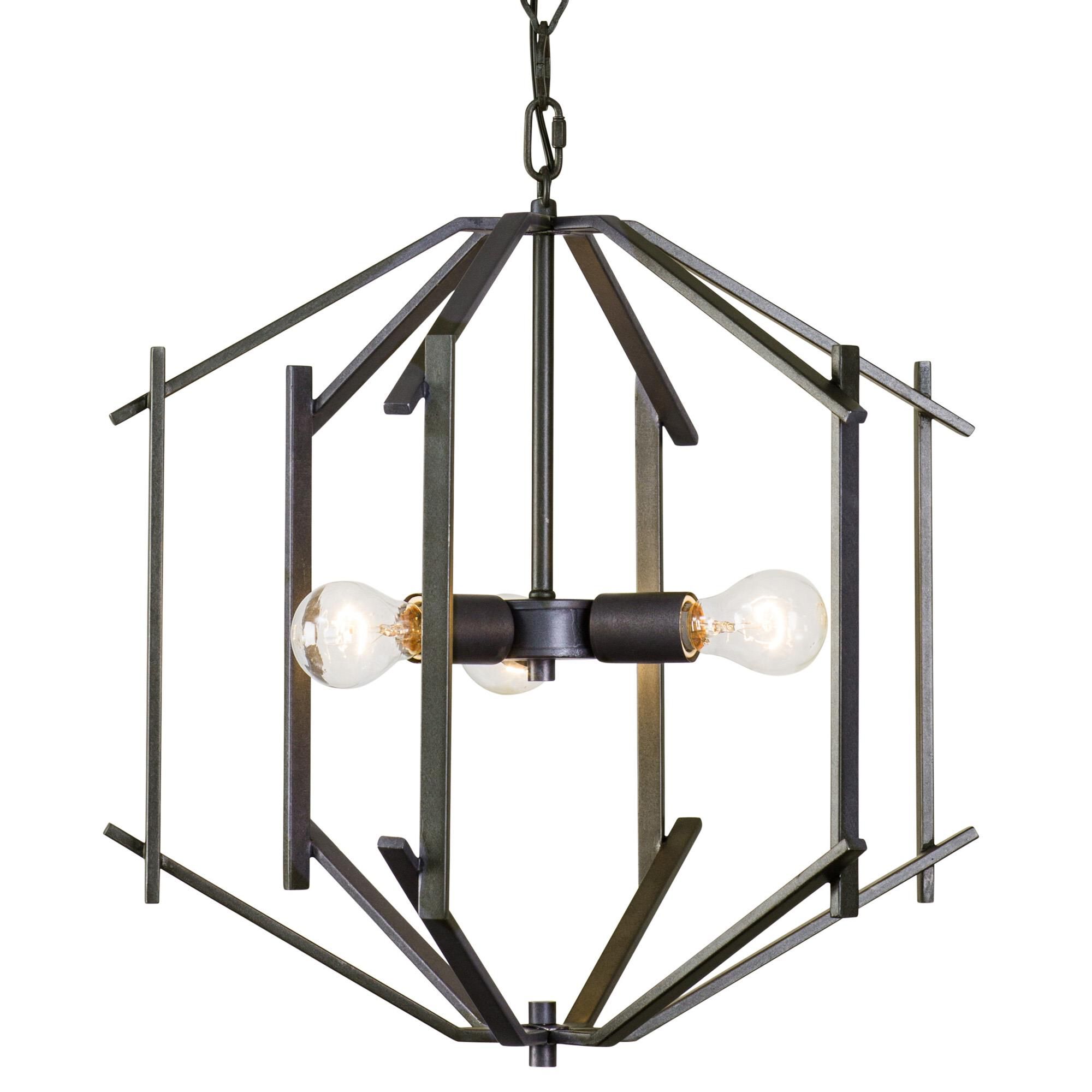 Offset 18 Inch Cage Pendant | Capitol Lighting