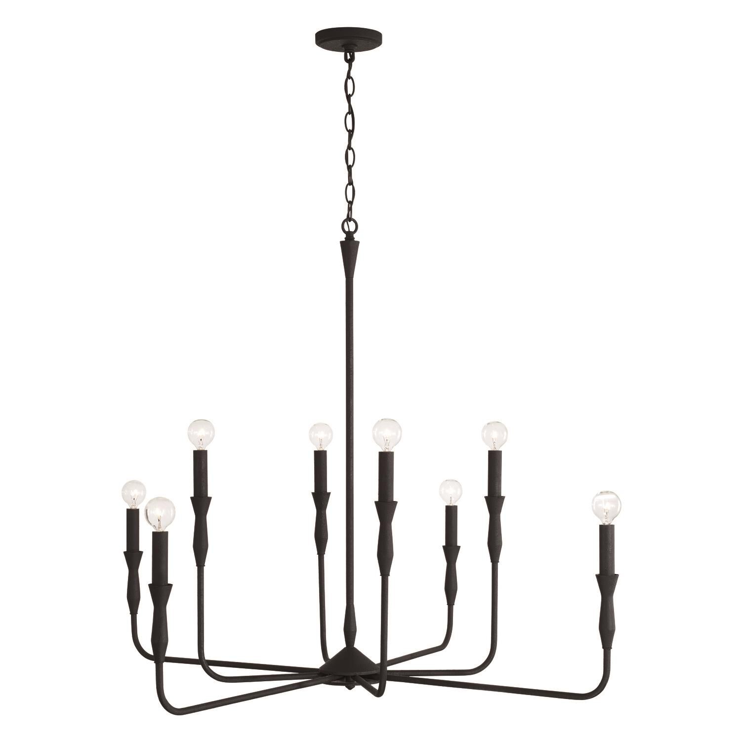 Paloma 41 Inch 8 Light Chandelier | Capitol Lighting
