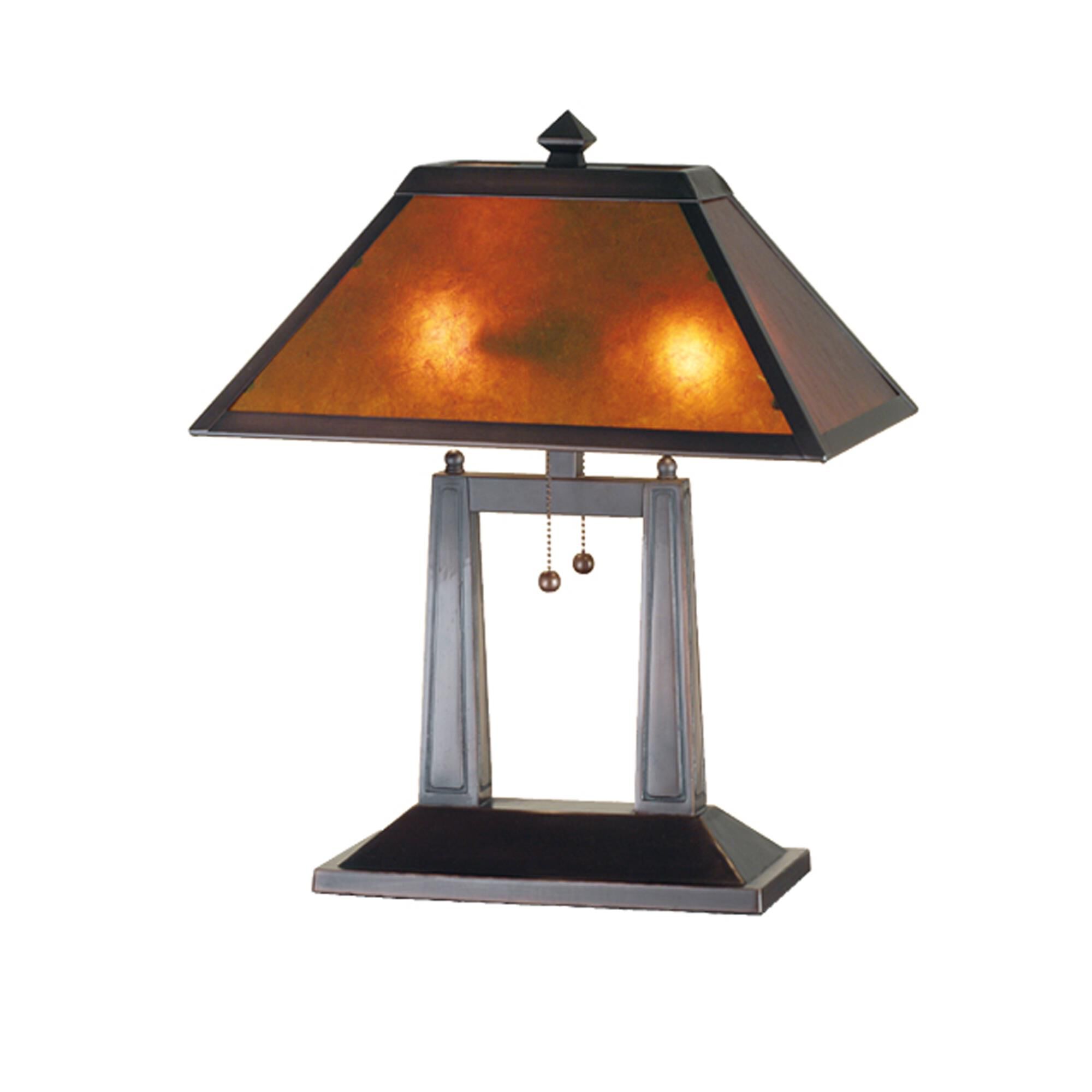 Van Erp Amber Mica 20 Inch Table Lamp | Capitol Lighting