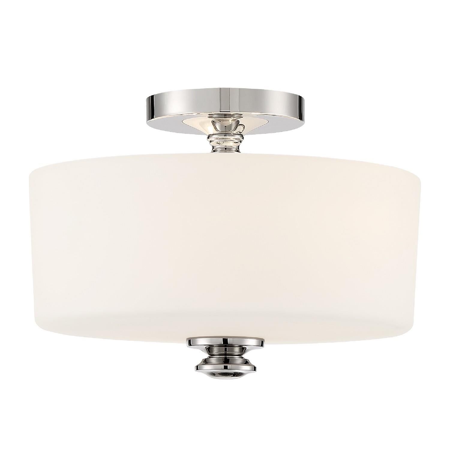 Travis 12 Inch 2 Light Semi Flush Mount | Capitol Lighting