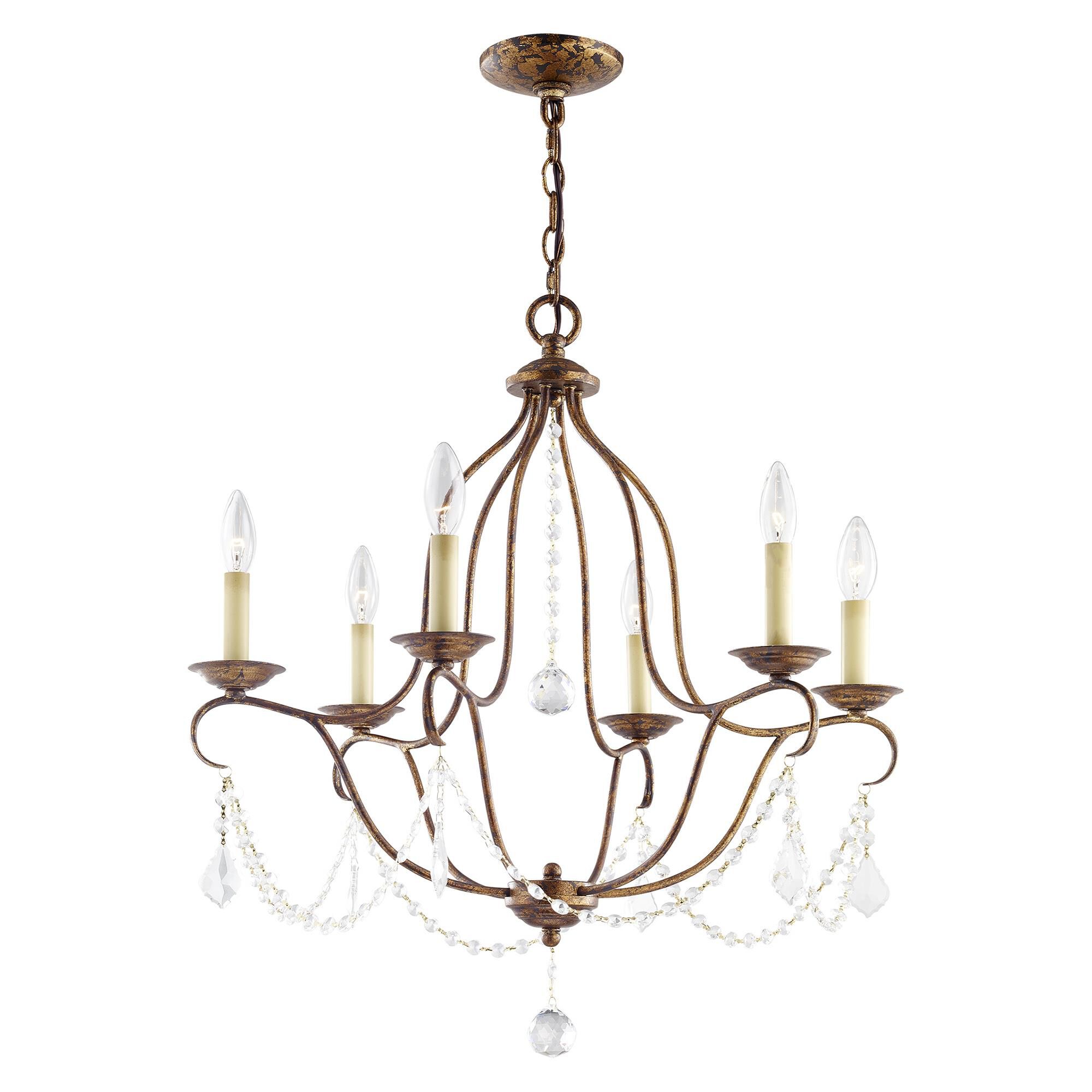Chesterfield 25 Inch 6 Light Chandelier | Capitol Lighting