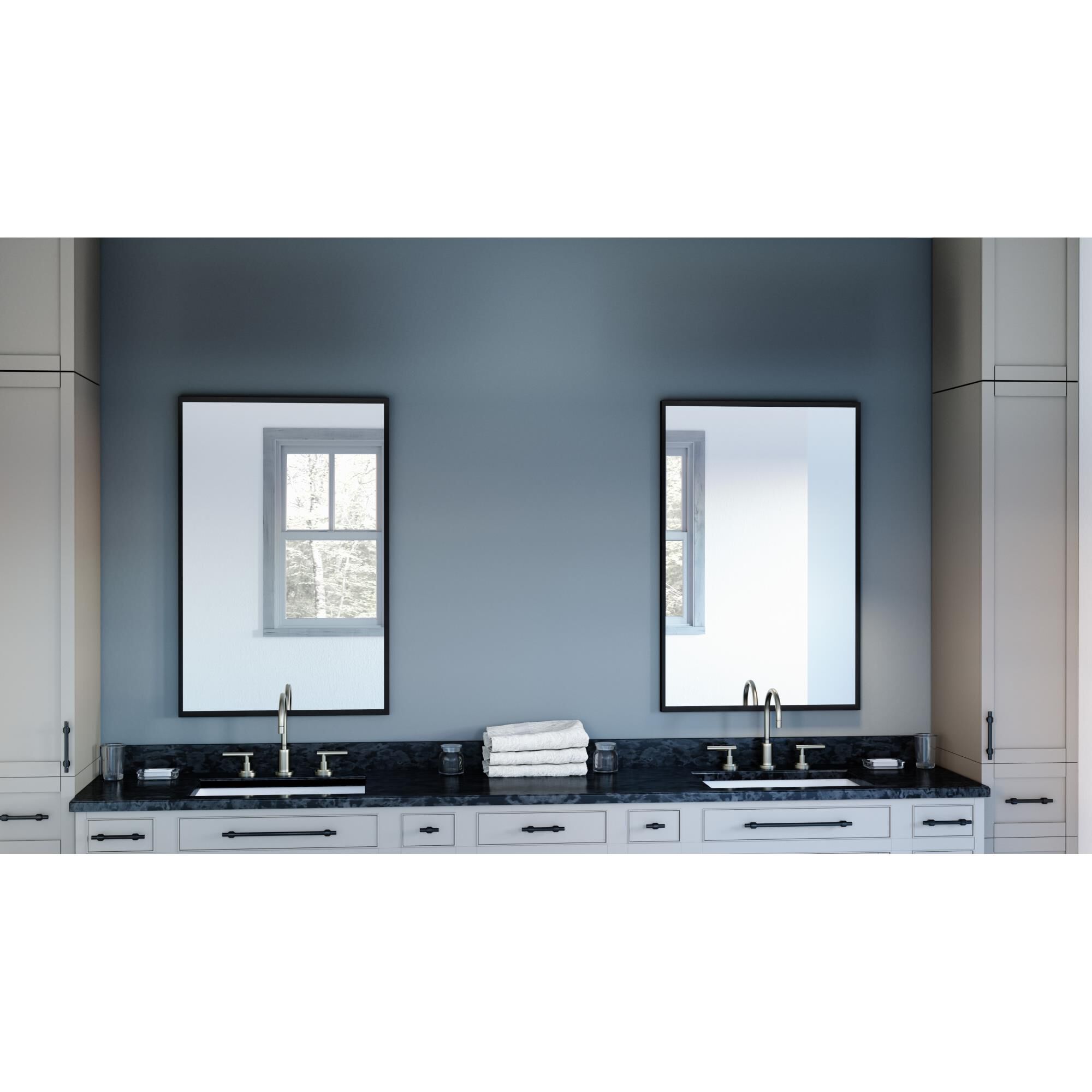 Mirror matte black Bathroom Mirrors | Capitol Lighting