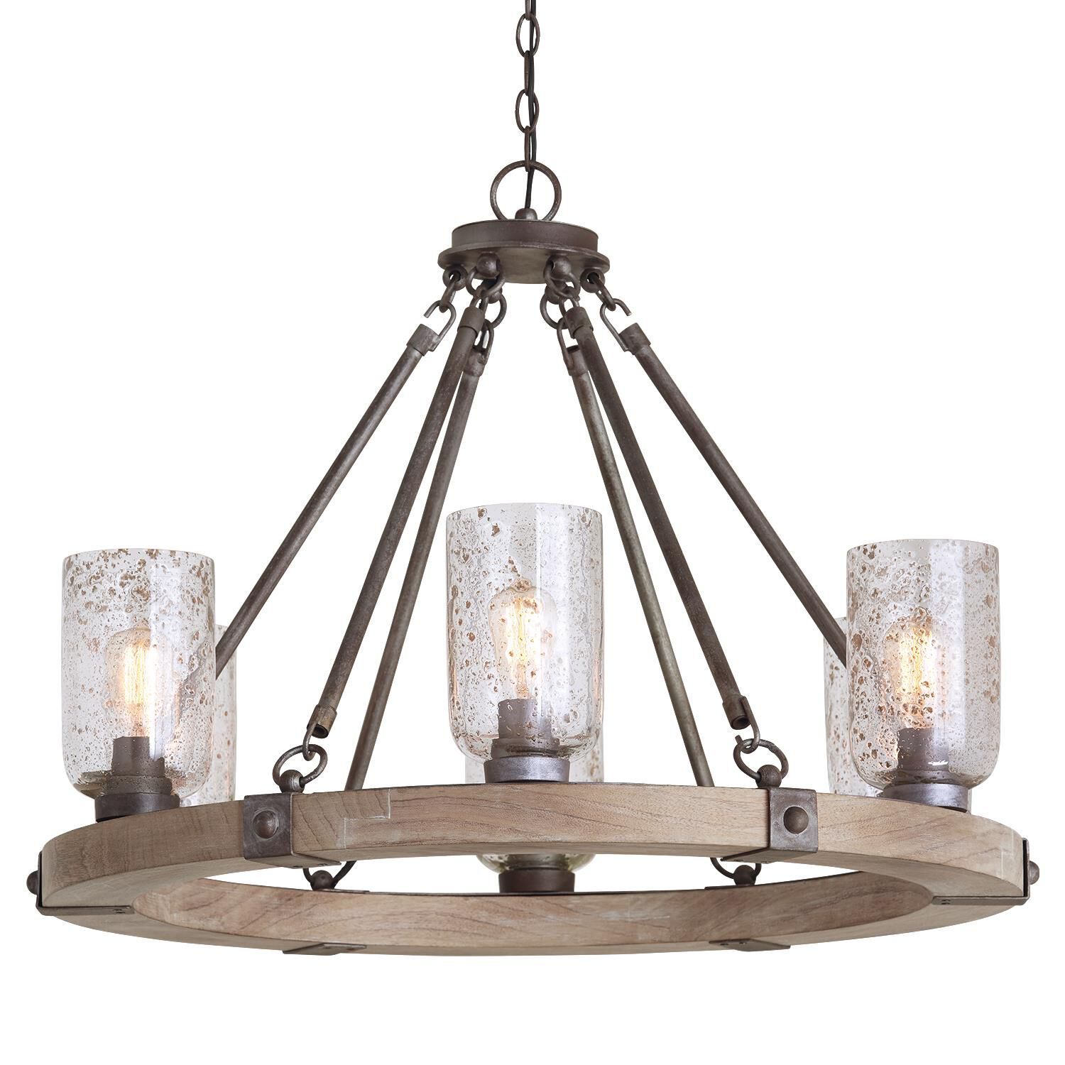 Nolan 35 Inch 6 Light Chandelier | Capitol Lighting